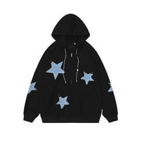 Rhinestone Graphic Hoodie with Head Cover,Oversized Aesthetic Skeleton Skull Jacket Streetwear ...