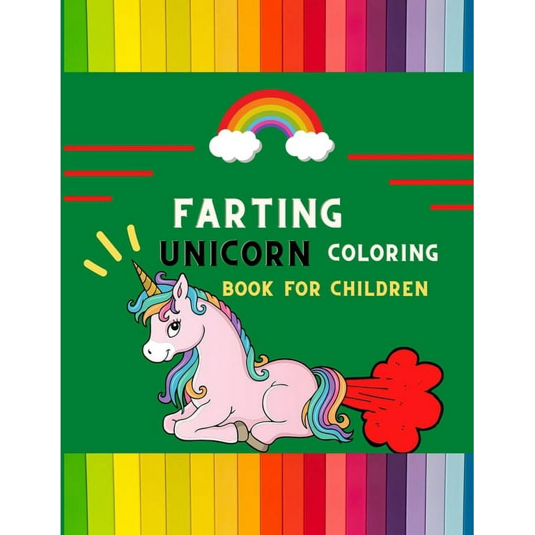 farting unicorn coloring pages