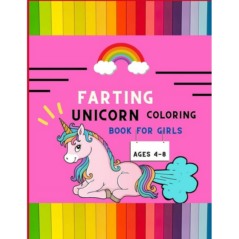farting unicorn coloring pages