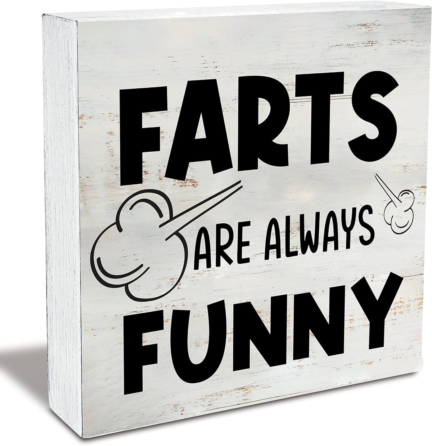 Farts are Always Wood Box Sign Rustic Bathroom Wooden Box Sign ...