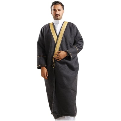 Bisht style - Warm Winter Coat - Cloak Arab Dress - Mens Khaleeji ...