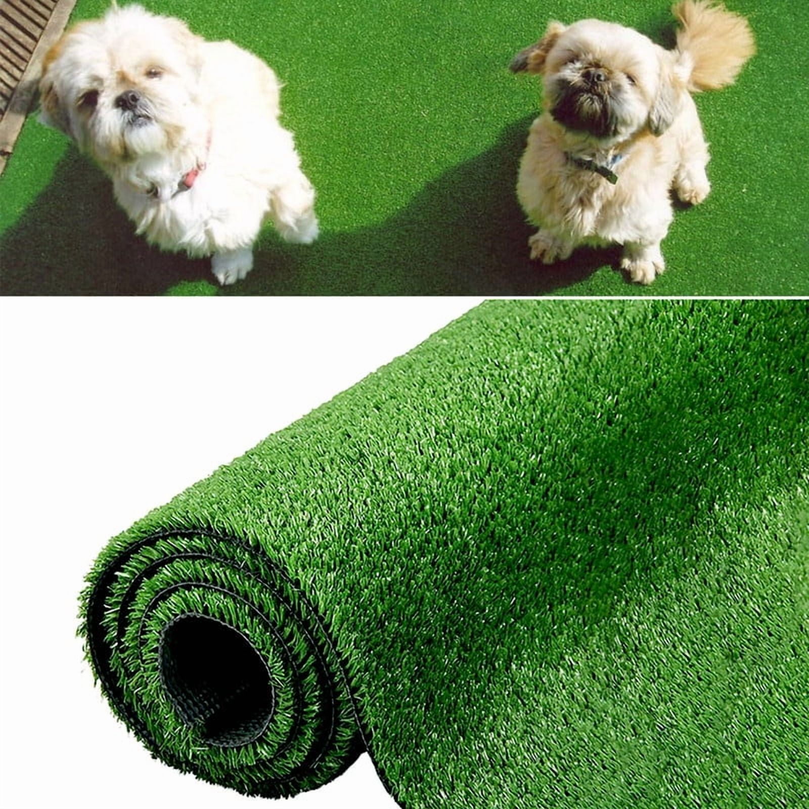 Fas Home Artificial Grass Rug Green Fake Grass Carpet 13FTX49FT, Pet ...