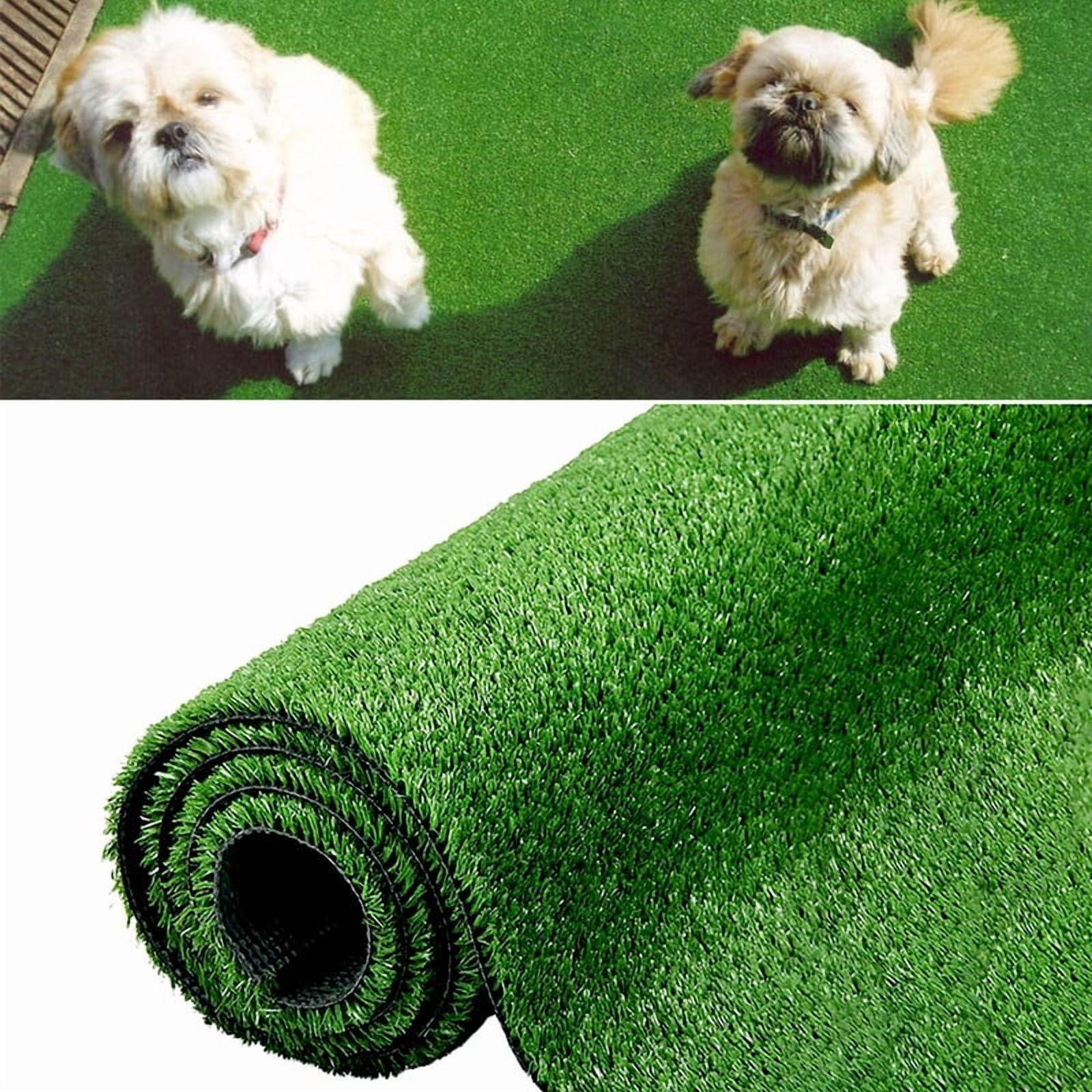 Fas Home Artificial Grass Rug Green Fake Grass Carpet 1FTX20FT, Pet ...