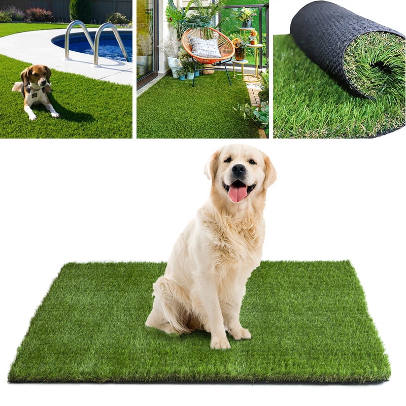 Fas Home Thick Artificial Grass Turf 15FTX66FT , 1.77 Inch Realistic ...