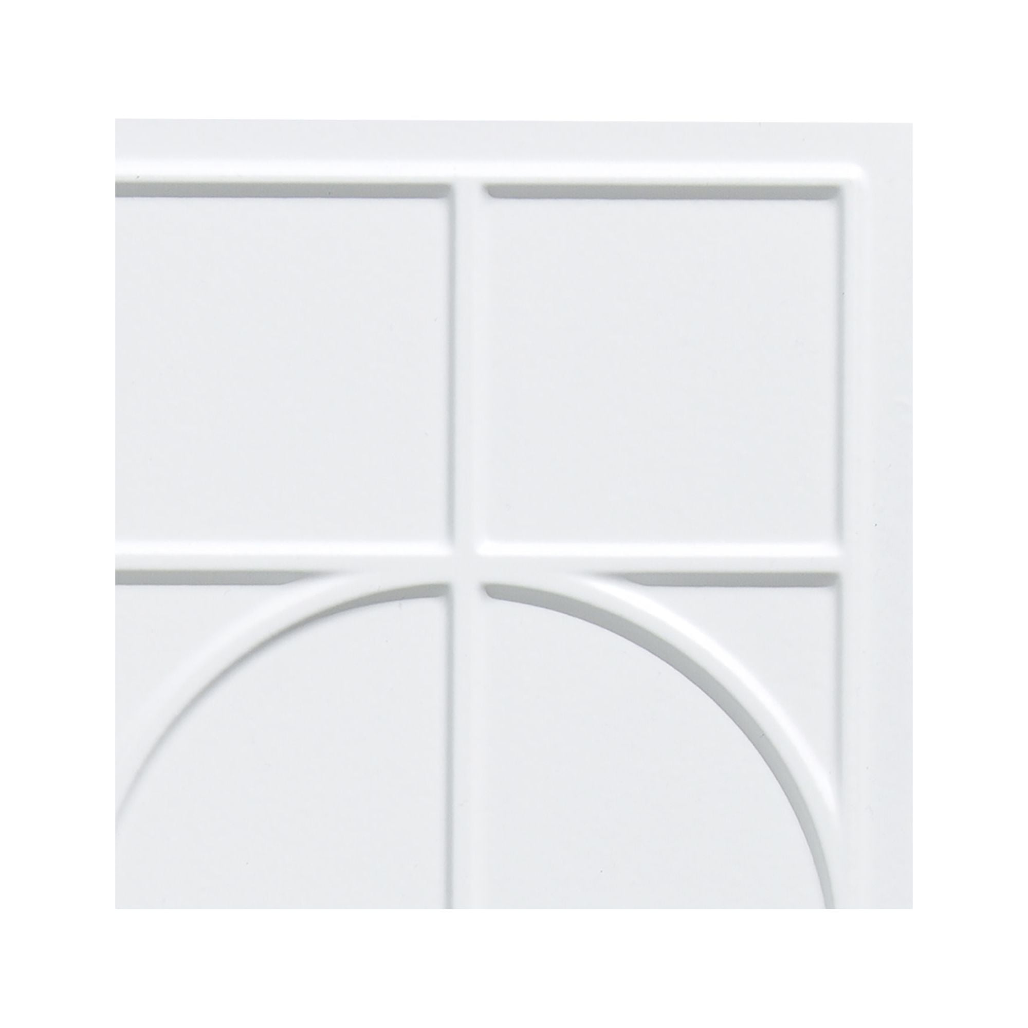 FASÄDE Crescent Decorative Vinyl Backsplash Panel in Matte White (6X6 ...