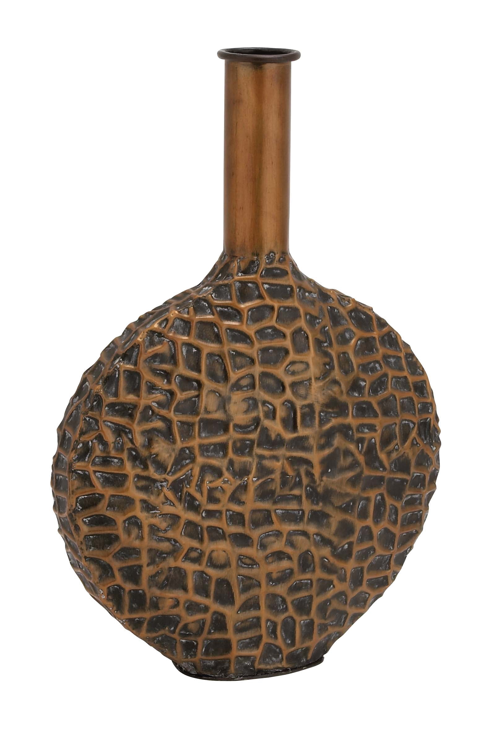 Fascinating Contemporary Styled Metal Vase - Walmart.com