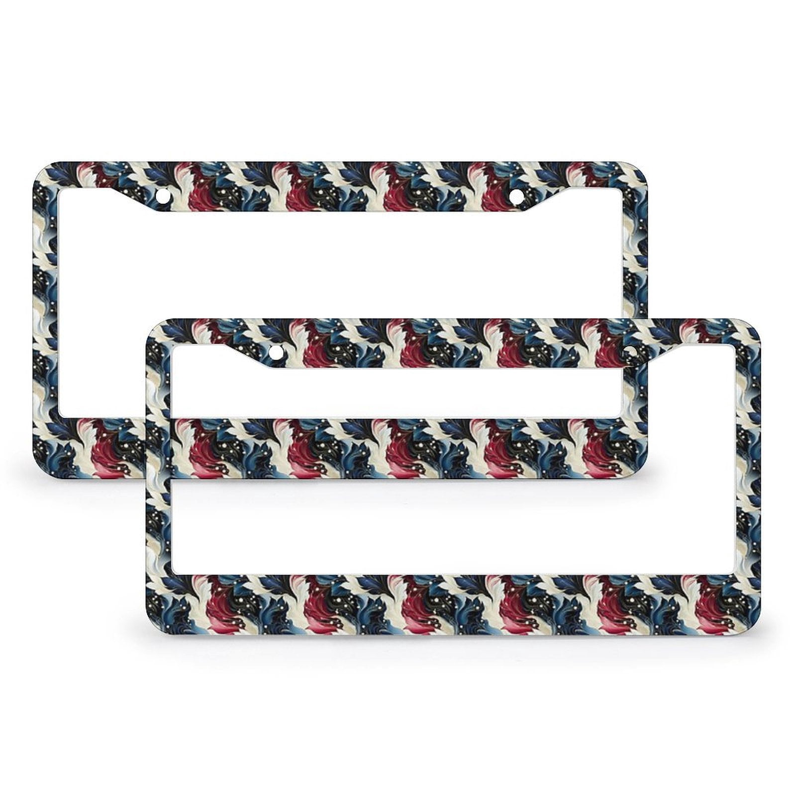 Fascinating Marble Pattern License Plate Frame - 2 Pack License Plate ...