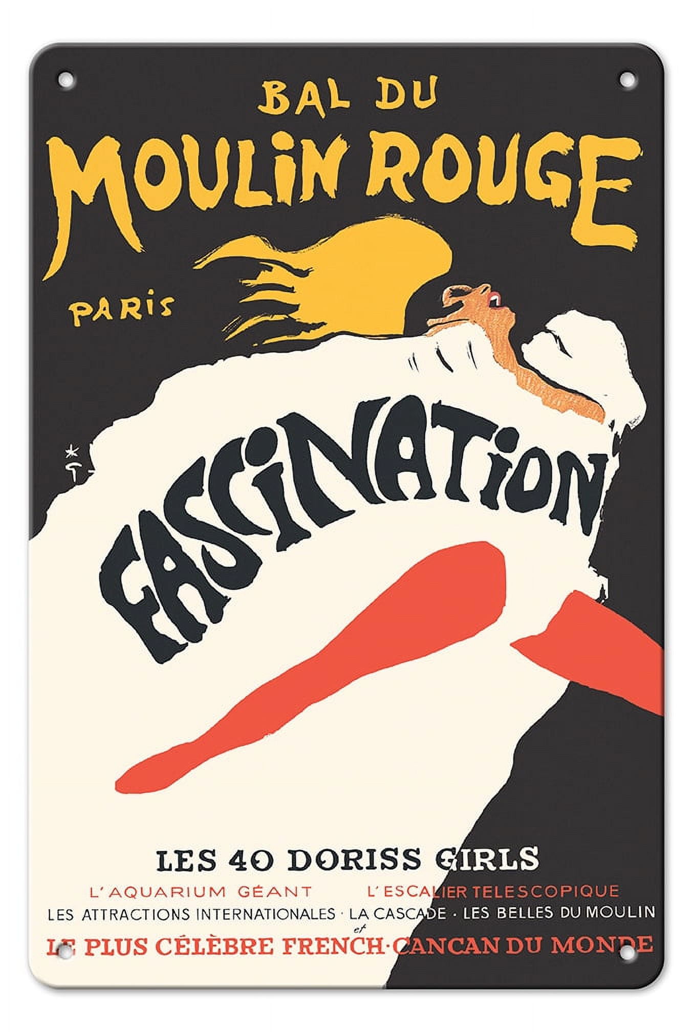 Fascination - French Cancan Dancer - Moulin Rouge Paris France ...