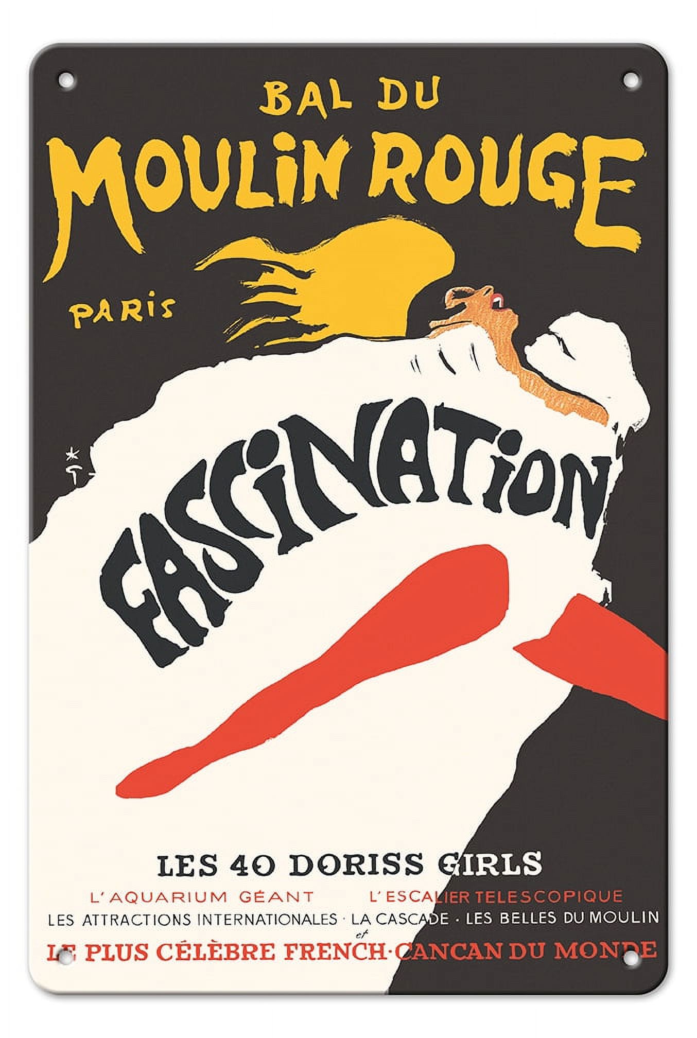 Fascination - French Cancan Dancer - Moulin Rouge Paris France ...