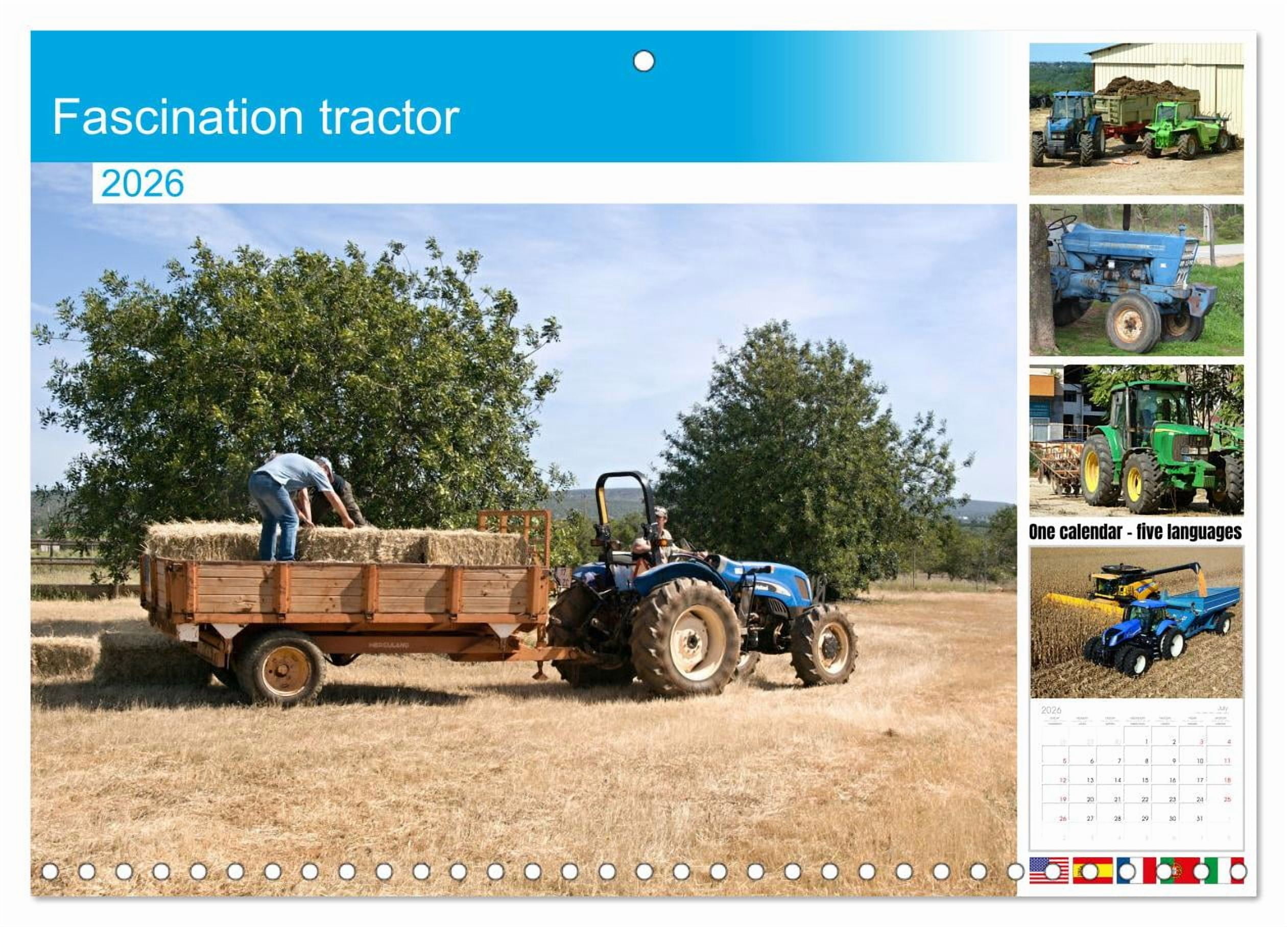 Fascination tractor (Monthly Wall Calendar 2026 16.5 x 23.4 (open ...