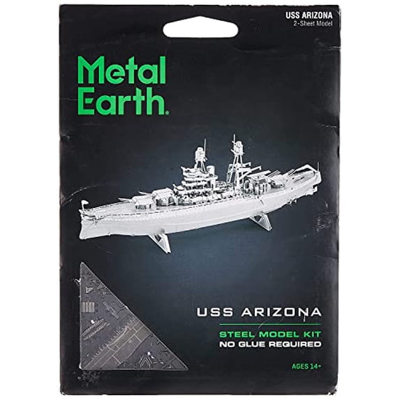 Model Kit USS Arizona Battleship (Challenging Difficulty) Steel Model ...