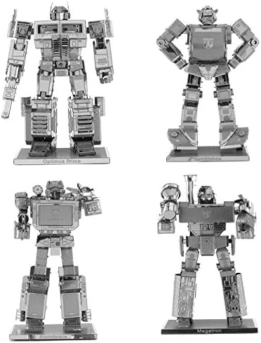 Fascinations Transformers 3D Metal Model Kits Set of 4 - Optimus Prime ...