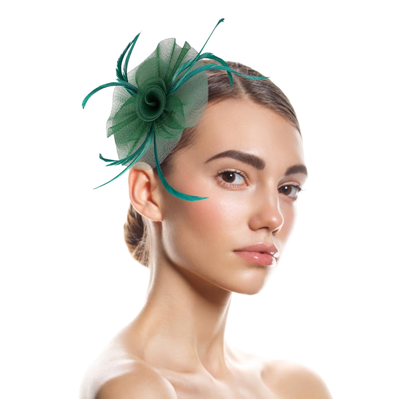 Fascinator for Women Lightweight Hats Pillbox Flower Hat Tea Party ...