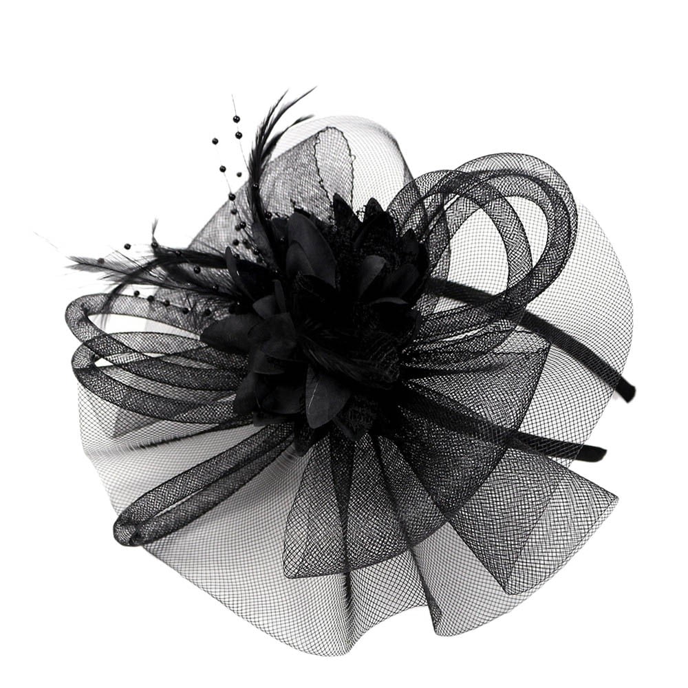 Fascinators Flower MeshWomen Fashion Wedding Mesh Hat Fascinator Penny ...