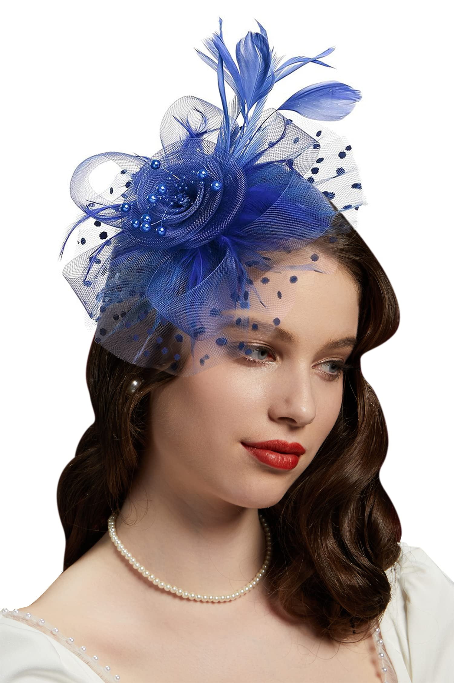 Fascinators Hat for Women Tea Party Hat Kentucky Derby Wedding Flower ...