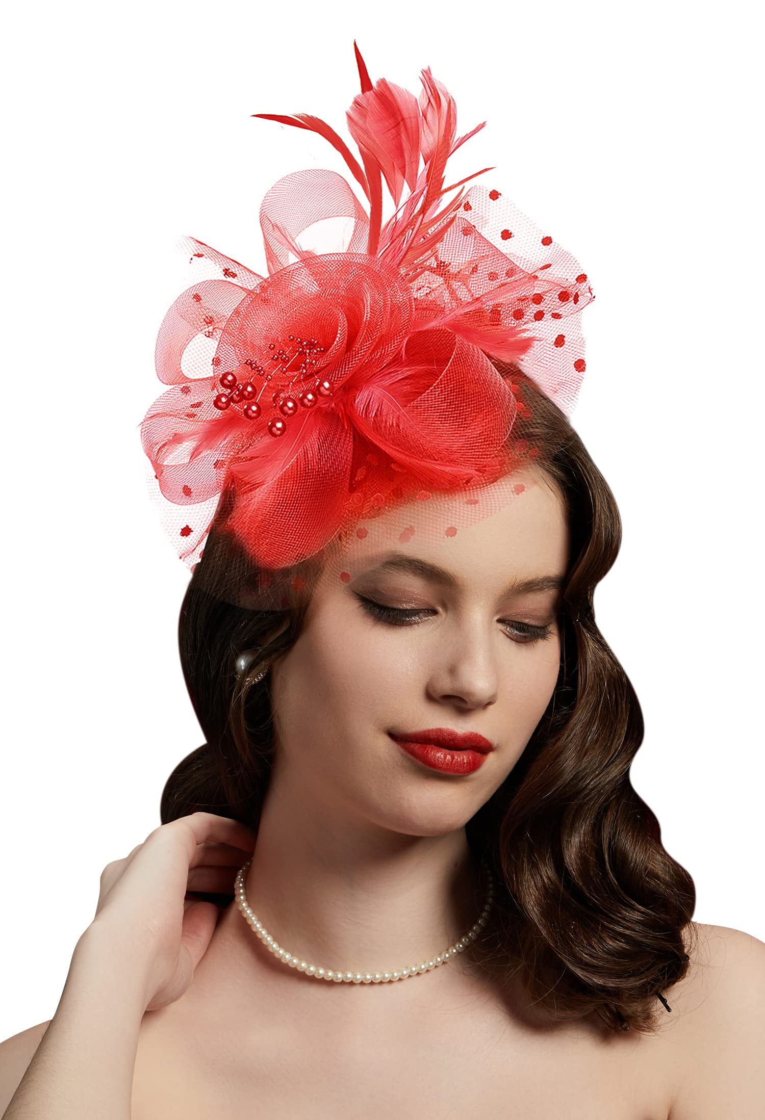 Fascinators Hat for Women Tea Party Hat Kentucky Derby Wedding Flower ...