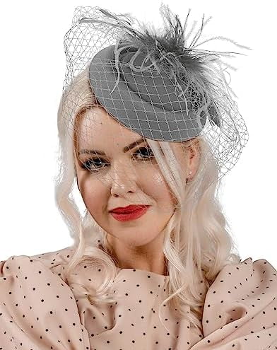 Fascinators Hats 20s 50s Hat Pillbox Hat Cocktail Tea Party Headwear ...