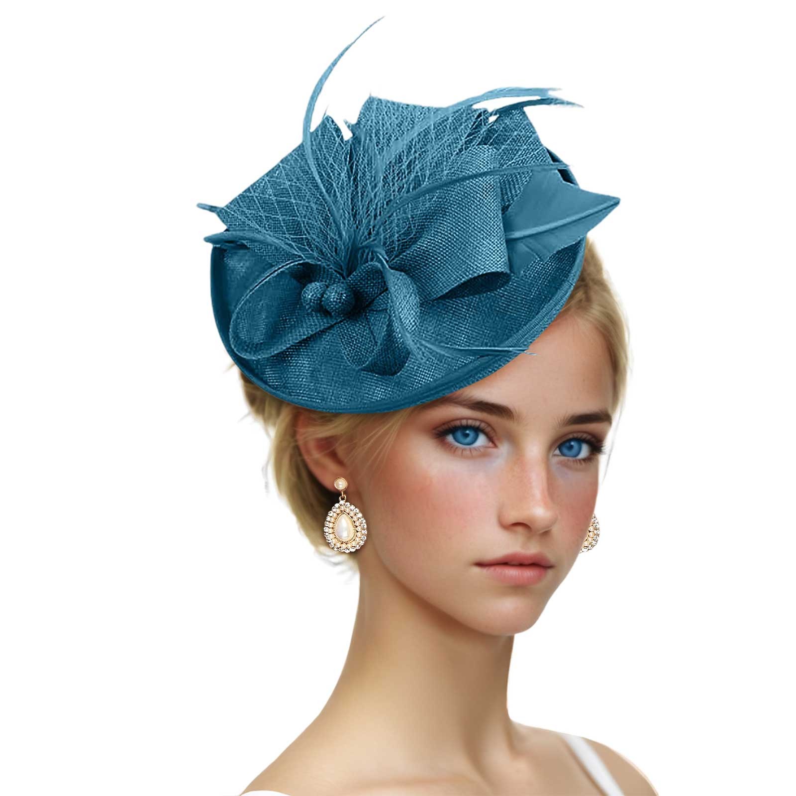Fascinators Hats For Women Vintage Tea Party Attire Outfit Headband Hat ...