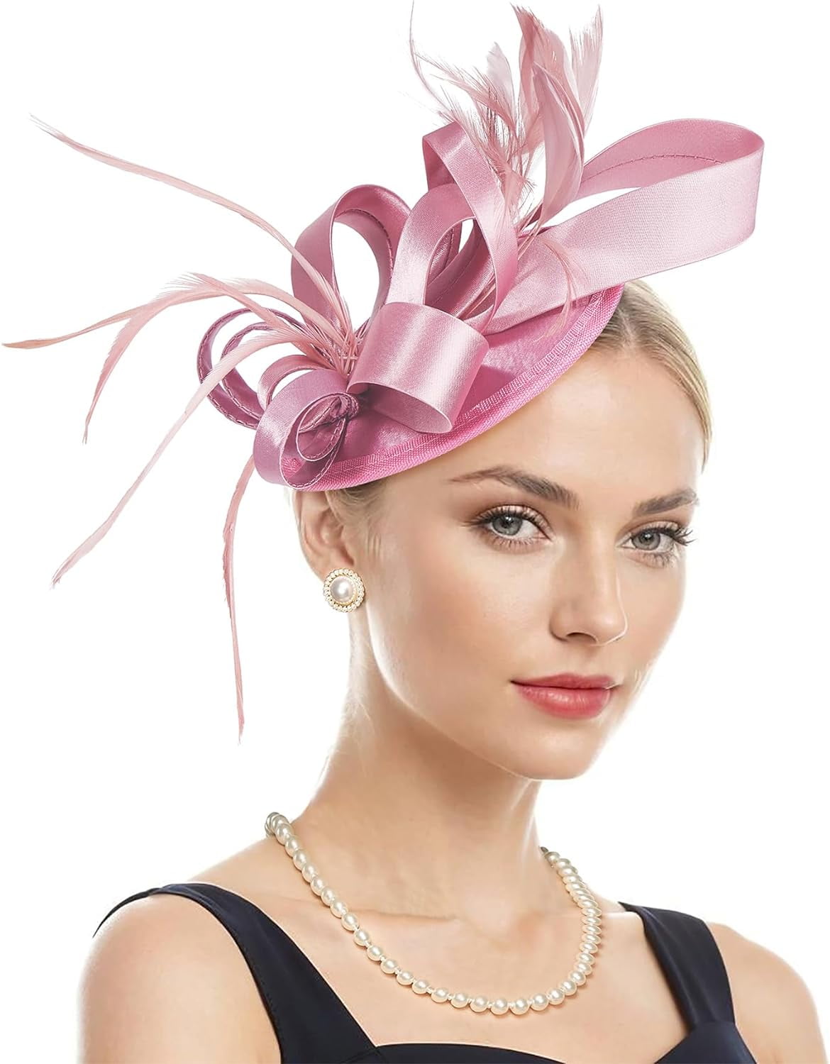 Fascinators Hats for Women Girl Lady,Tea Party Hat Ribbons Feathers ...