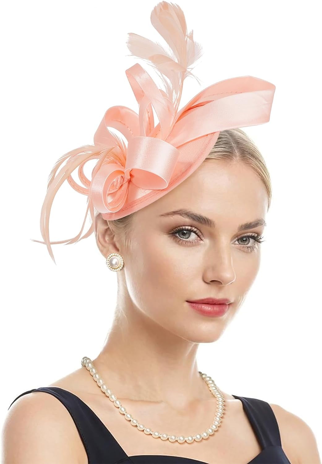 Fascinators Hats for Women Girl Lady,Tea Party Hat Ribbons Feathers ...