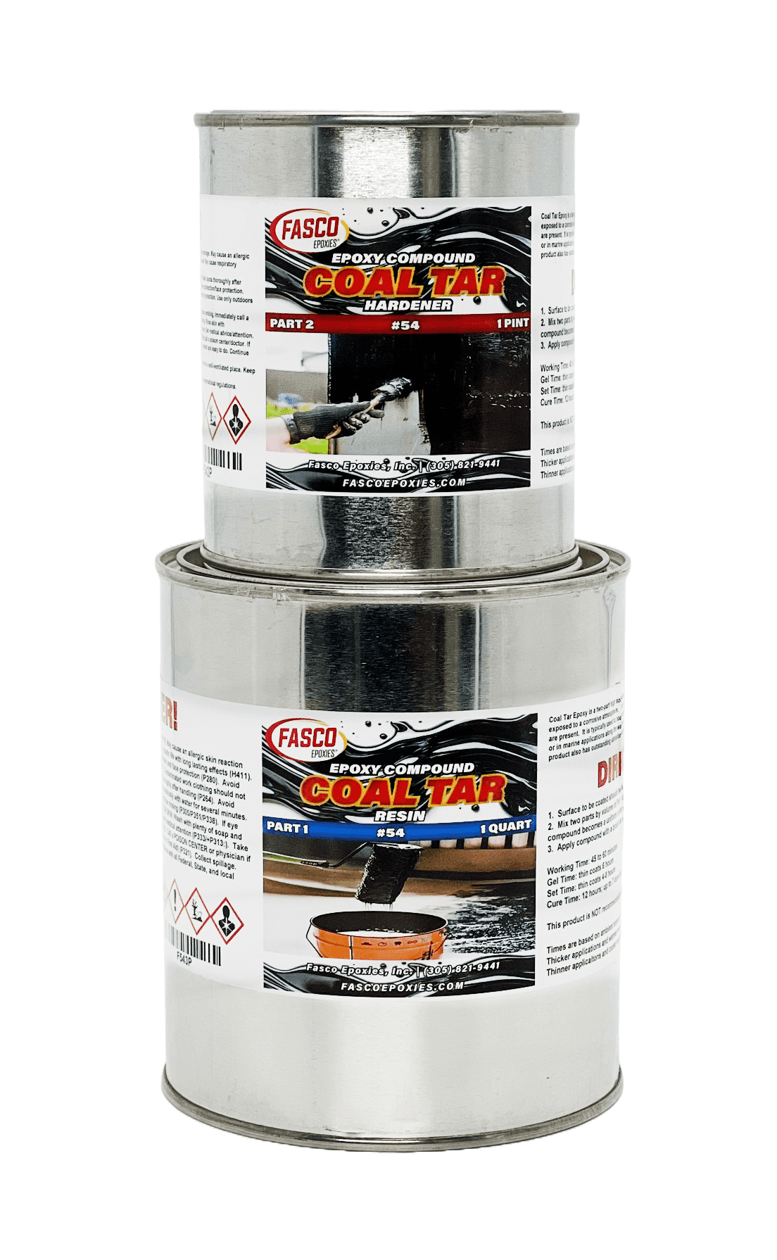 Fasco #54 - Coal Tar Epoxy - 3 Pint Kit - Walmart.com