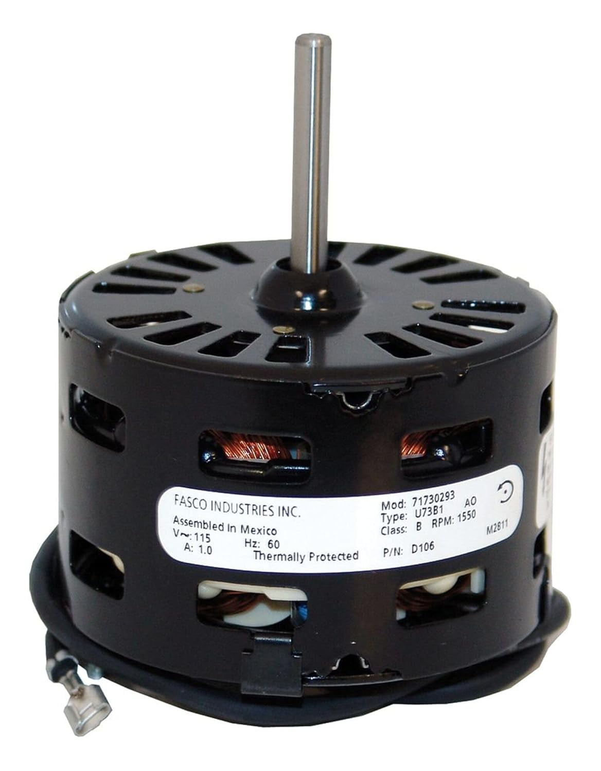 Fasco D105 3.3" Frame Open Ventilated Shaded Pole General Purpose Motor ...