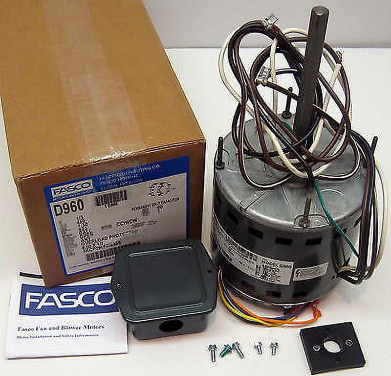 Fasco D960 1/3 HP 825 RPM 460 volt 1 Speed Air Conditioner Condenser ...