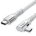 Fasgear 100W USB C to Type C 90 Degree Cable 6ft,USB3.1 Gen 2 10Gbps ...