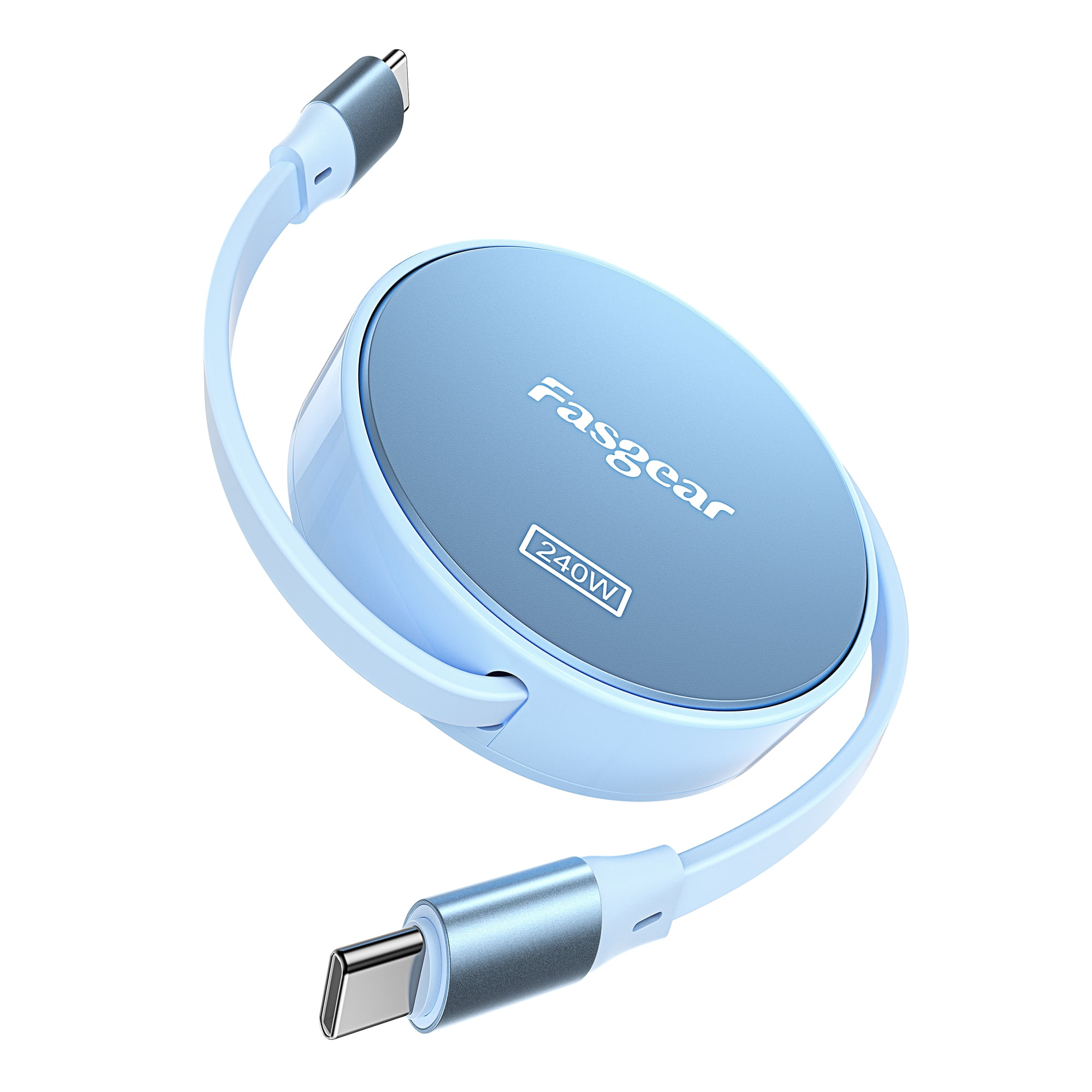 Fasgear 240W USB C to USB C Cable 3.3ft Retractable 5A Fast Charging ...