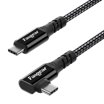 Fasgear 100W USB C to Type C 90 Degree Cable 6ft,USB3.1 Gen 2 10Gbps ...
