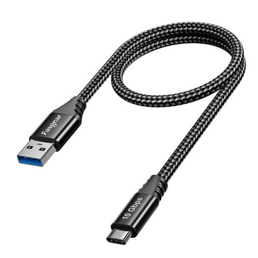 Fasgear 100W USB C to Type C 90 Degree Cable 6ft,USB3.1 Gen 2 10Gbps ...