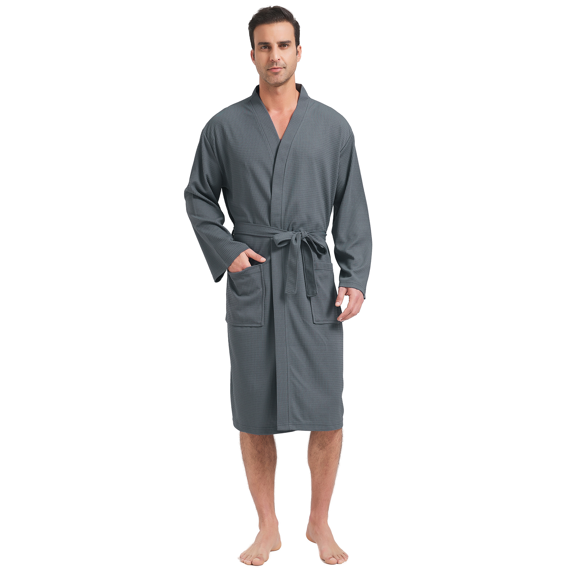 Hanes Men's Waffle Knit Robe - Walmart.com