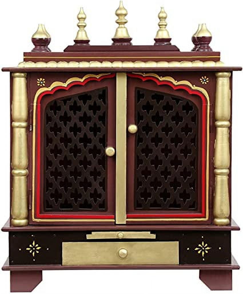 Fasherati Pooja Mandir for Home/Wooden Temple/Home Temple/Pooja Mandir ...