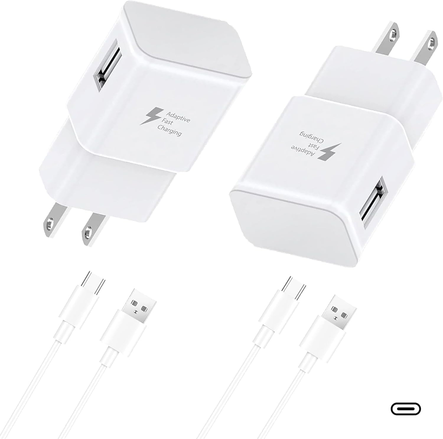 Type C Fast Charger Android Charger,Phone USB-C Charger Block＆Cable ...