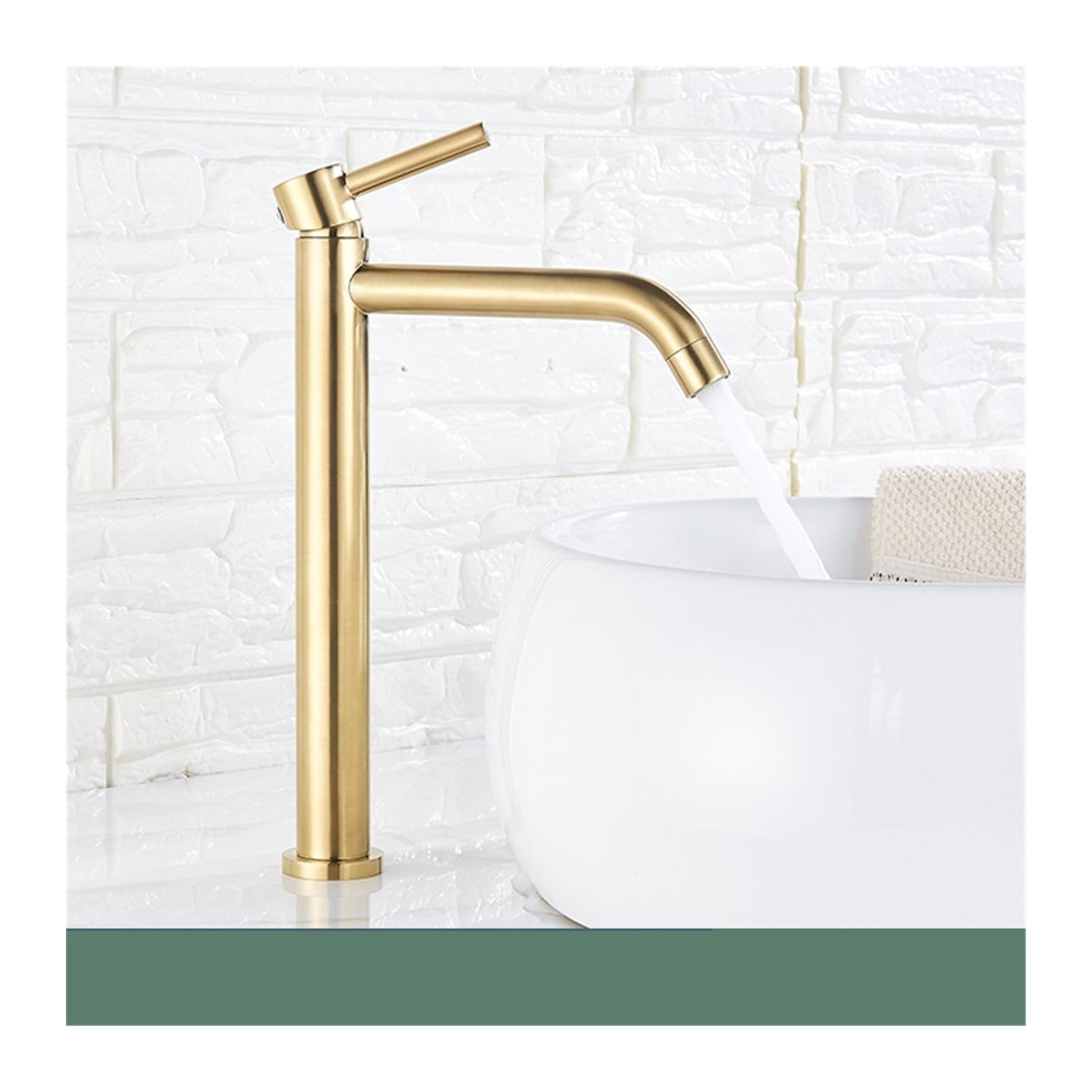 Fashinon Gun Gray Black White Tall Basin Sink Faucet Brass Body Hot ...