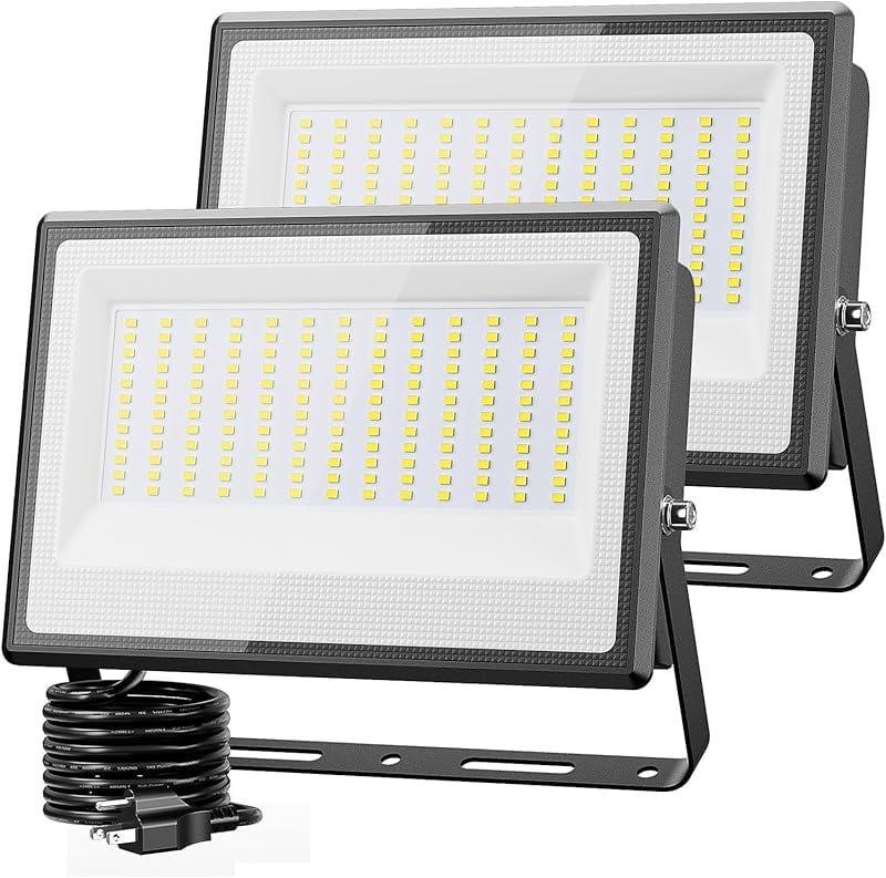 Fashion 2 Pack 150W LED Flood Light Outdoor, 13500LM Super Bright Work ...
