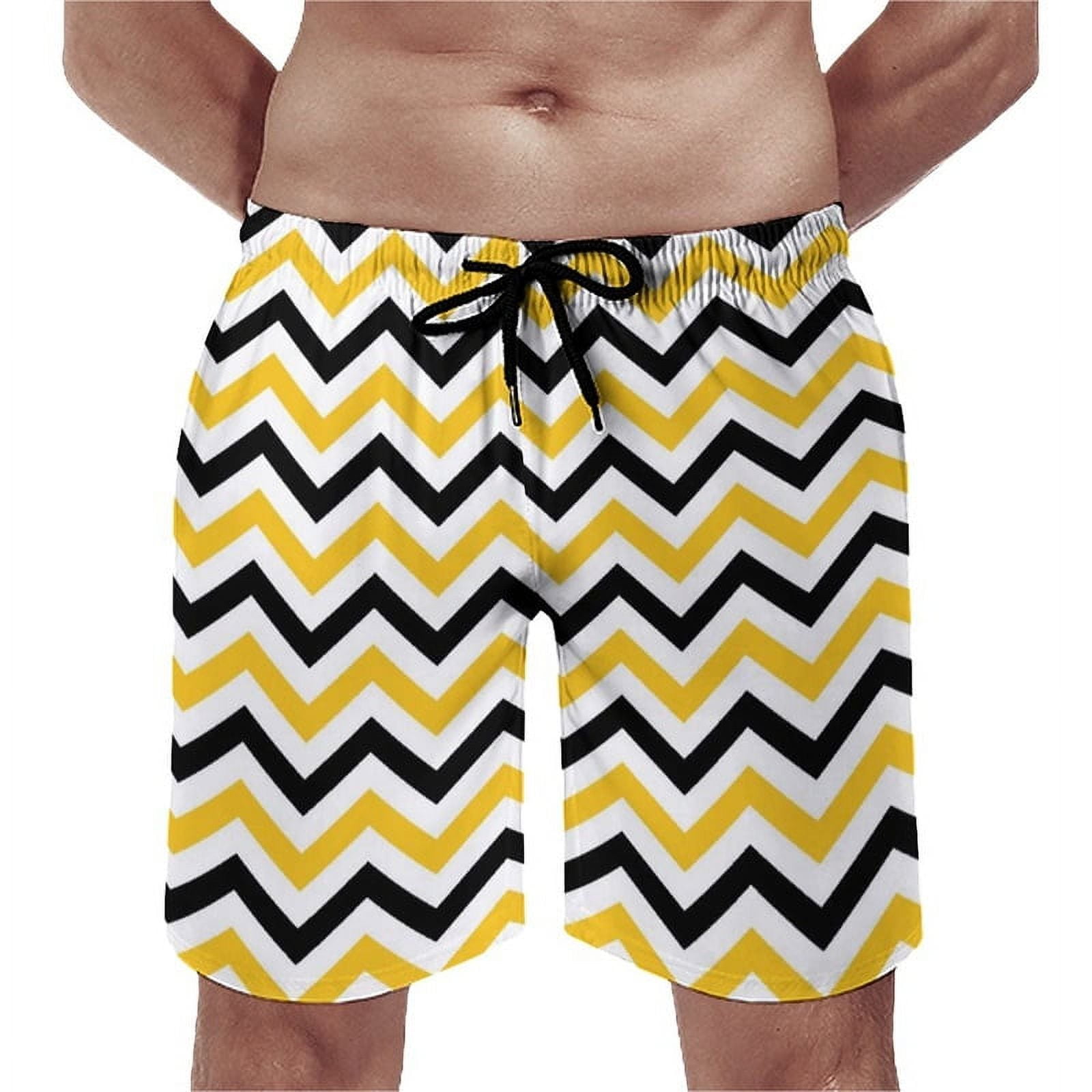 Fashion 3D Print Geometric Stripes Beach Shorts Summer Quick Dry ...