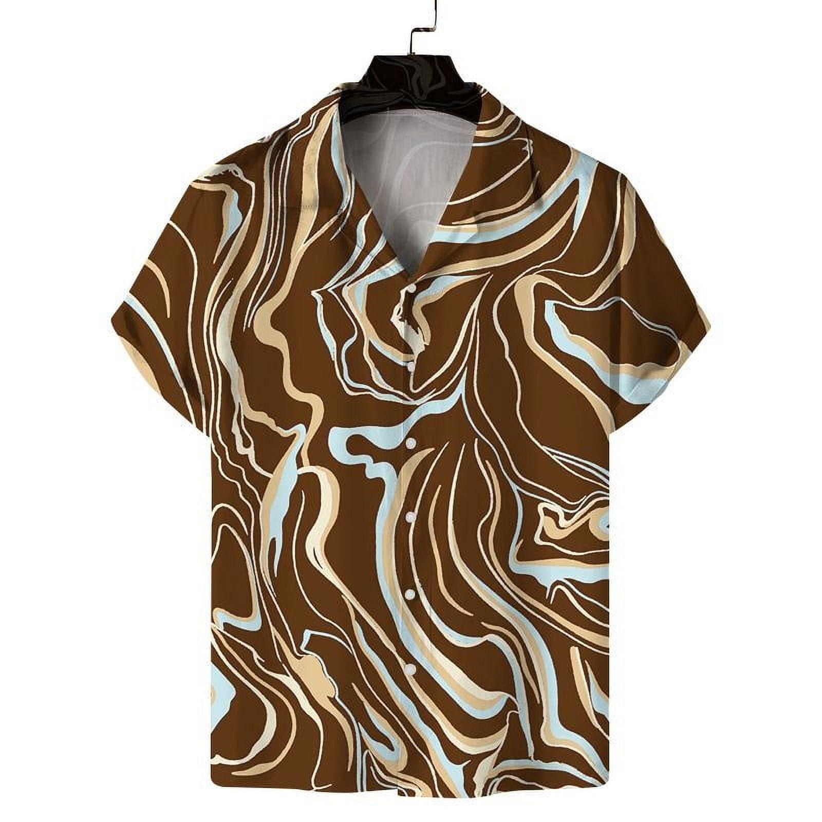 Fashion 3D Printing Luxury Pattern Shirt For Men Summer Street Short ...