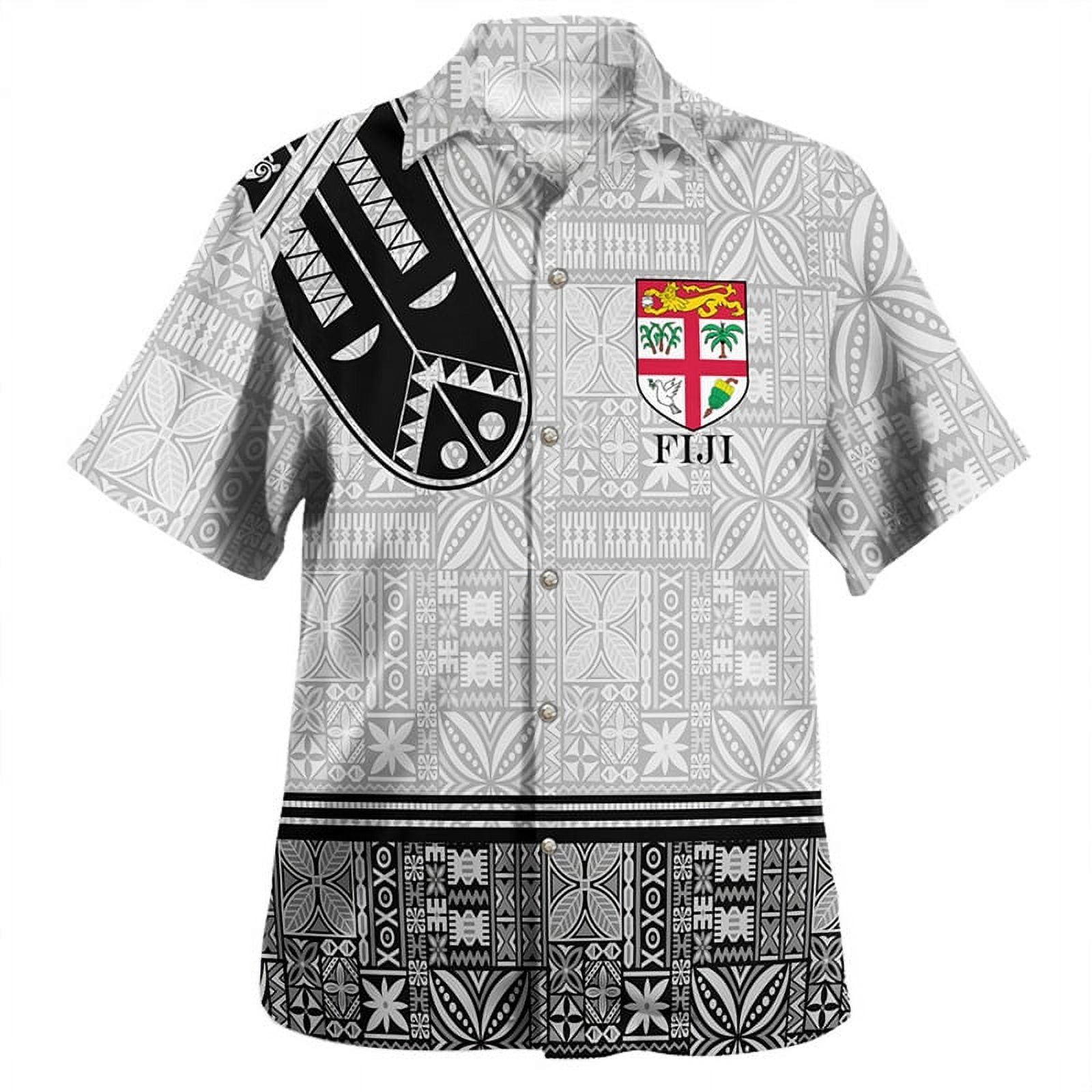 Fashion 3d Printed Fiji Hawaiian Shirt For Men Aloha Short Sleeves ...