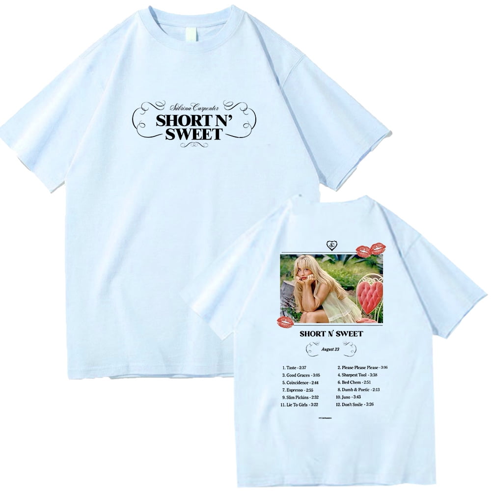 Fashion Aesthetic T-Shirt, Double Side Oversized Cotton Crewneck Tee ...