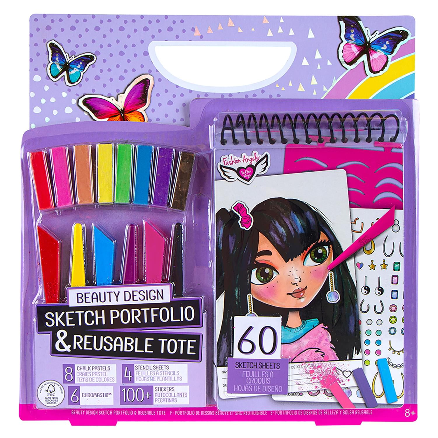 Fashion Angels Beauty Design Sketch Portfolio, DIY Drawing Craft Set ...
