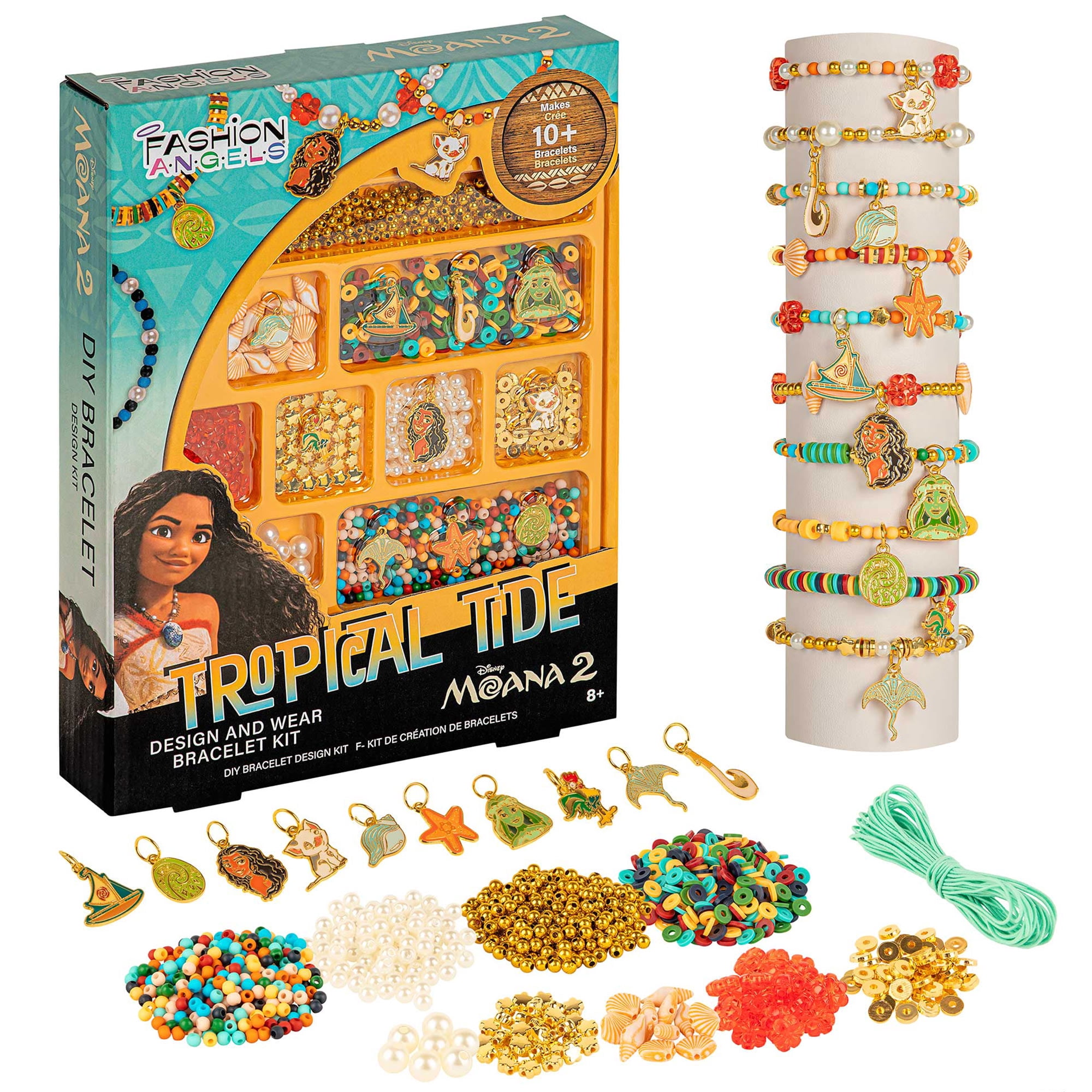 Fashion Angels: Design & Wear Bracelet Kit - Disney Moana 2 Tropical ...