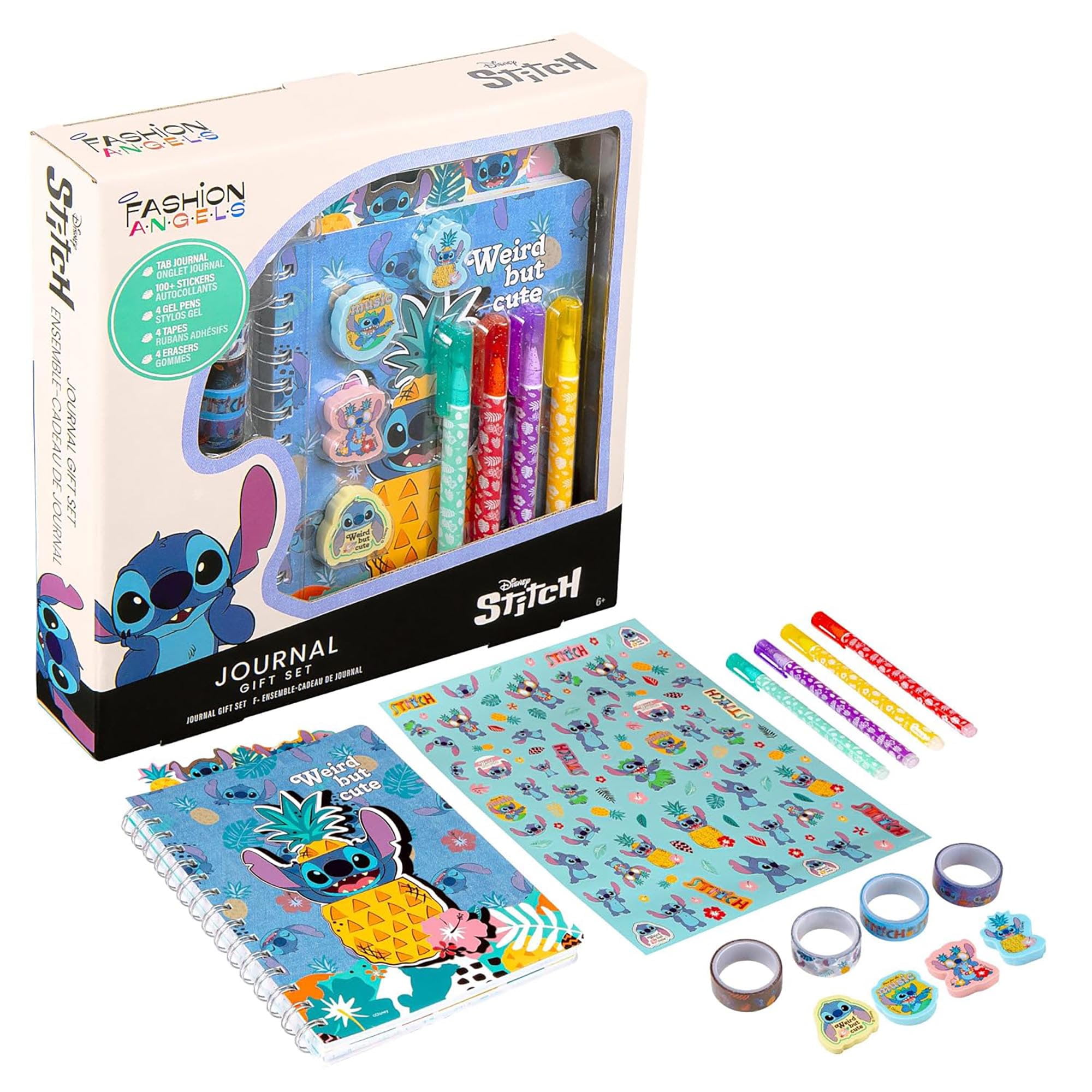 Fashion Angels: Disney Stitch - Journal Gift Set - Stationary Kit, 80 ...