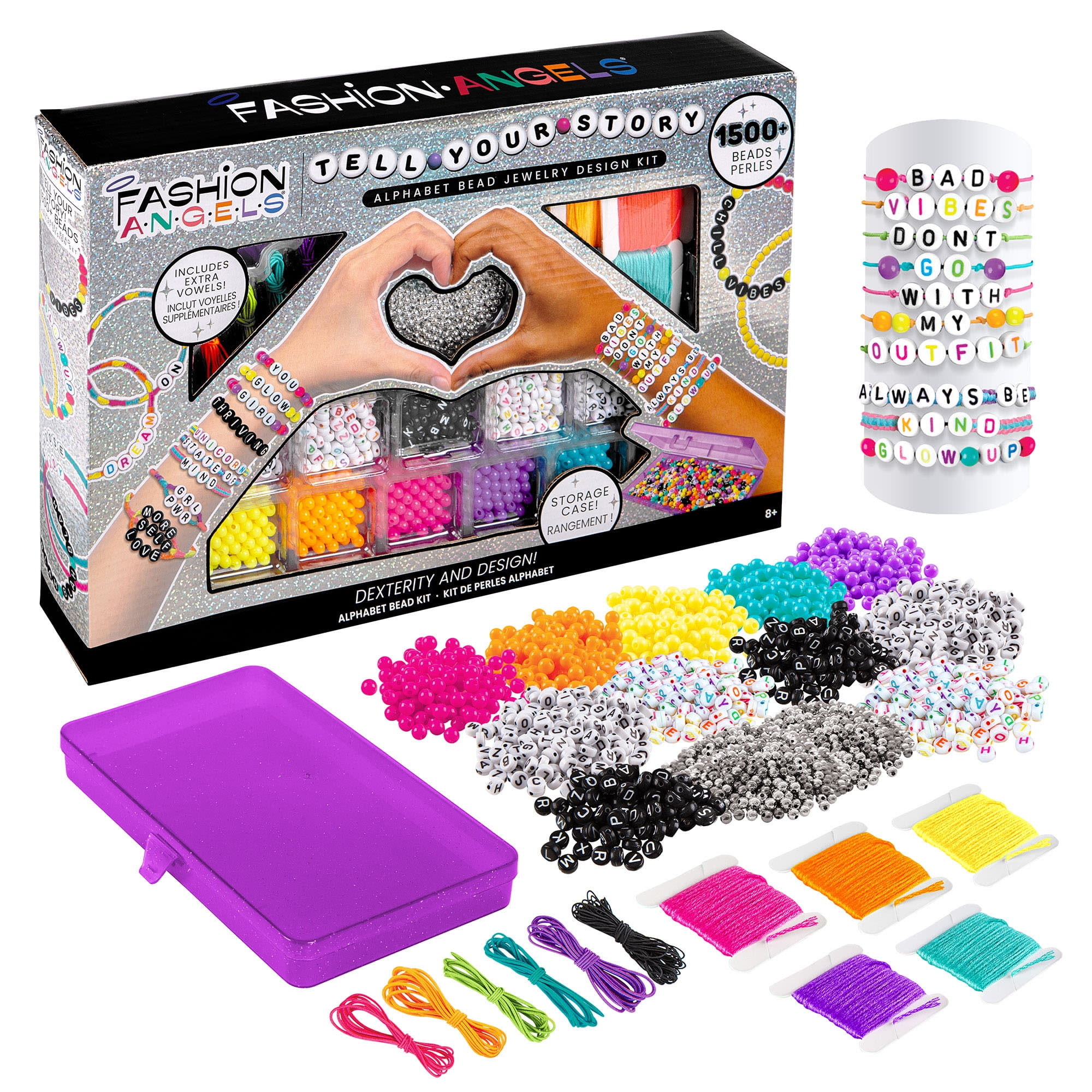 Fashion Angels: Jewelry Design Kit - Tell Your Story - Alphabet Beads ...
