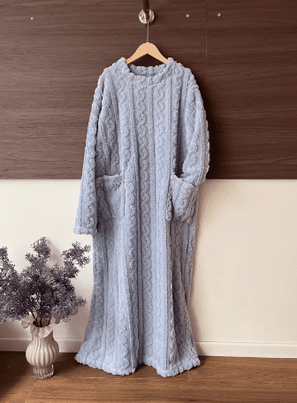 Fashion Autumn Winter Thickened Sleepwear Home Clothes Women's Loose ...
