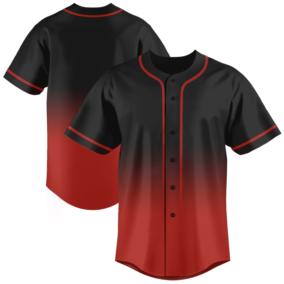 Fashion Baseball Shirts Sports Uniform for Men Hip Hop Hipster Button ...