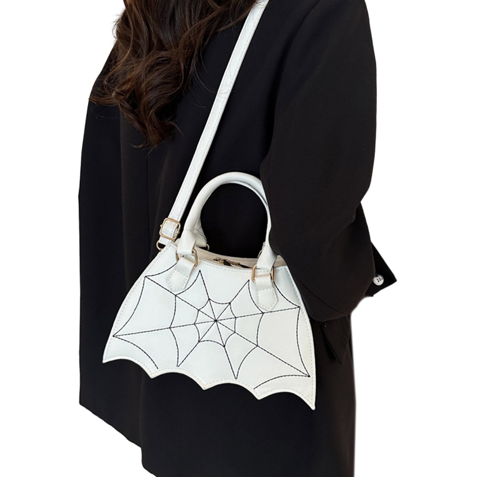 Fashion Bat Shape Shoulder Bag Simple Leathers Commuters Tote Bag ...