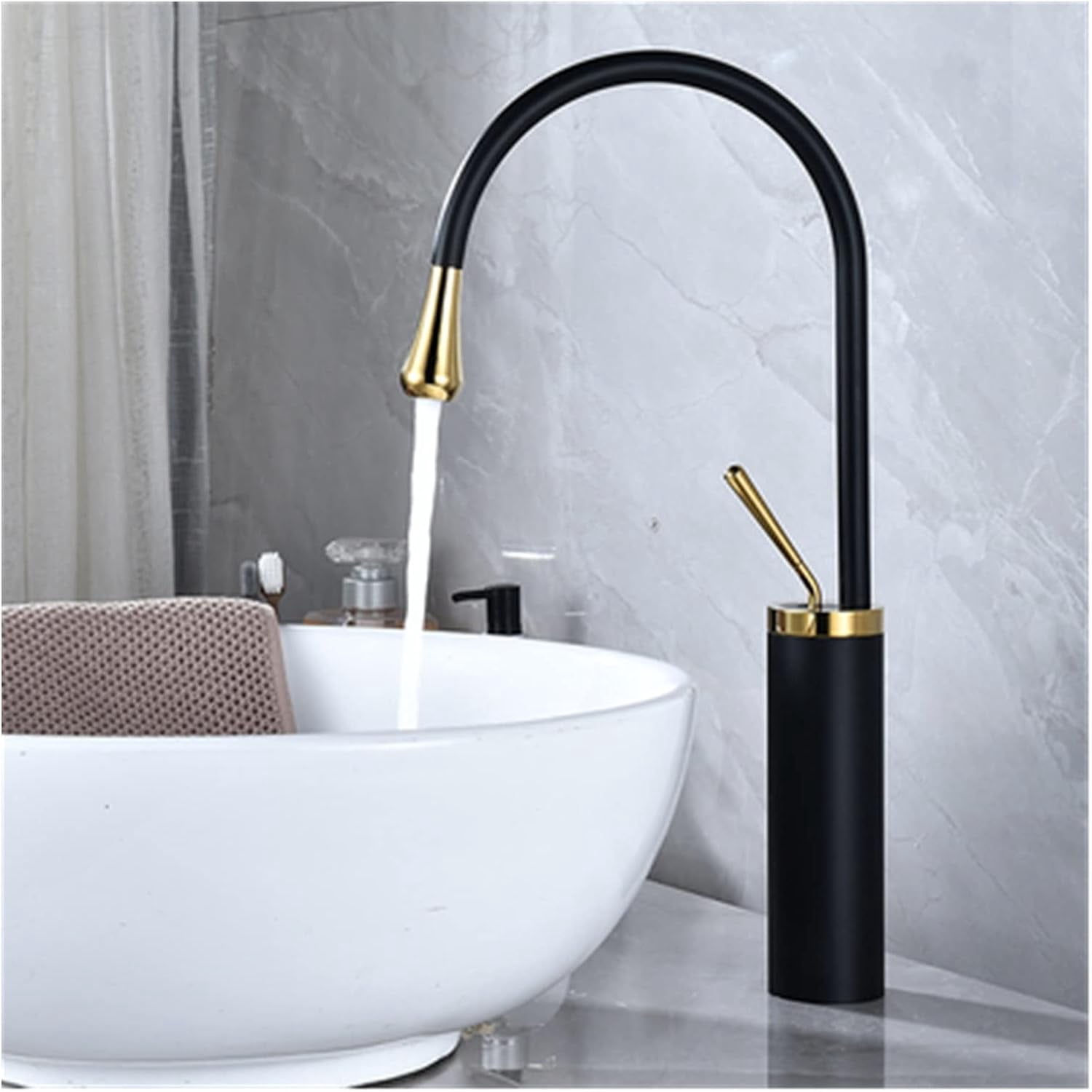 Fashion Bathroom Single Lever White Gold Sink Faucet Crane Totall Brass ...