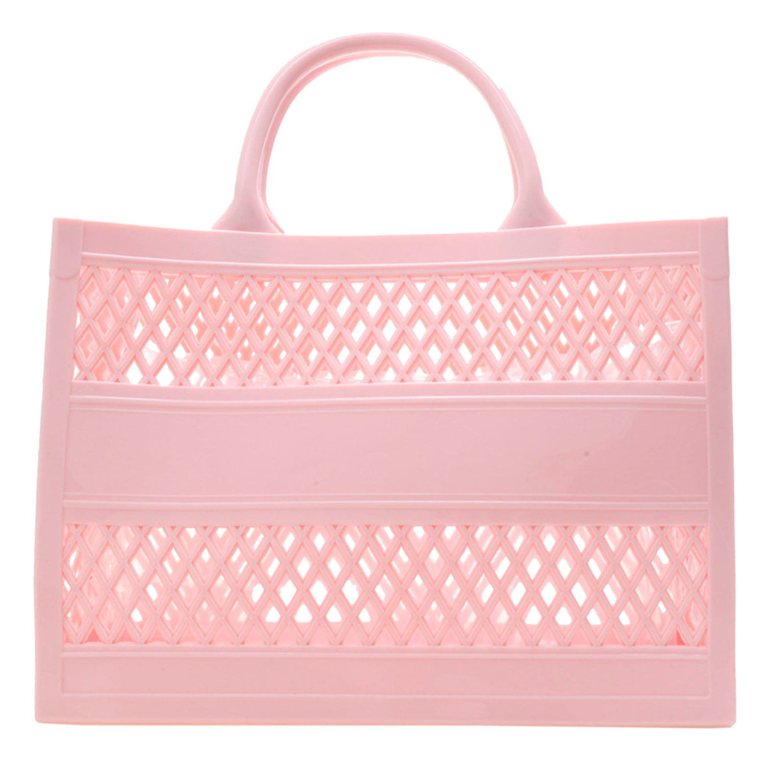 Rovga Fashion Big Capacity PVC Shopping Tote Bag Rubber Silicone Beach ...