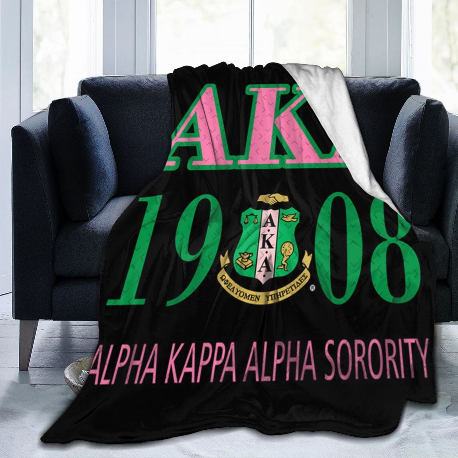 Fashion Blanket Alpha Kappa Alpha Ultra-Soft Micro Fleece Living Room ...